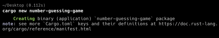 Project: Number guessing game - Learn Rust