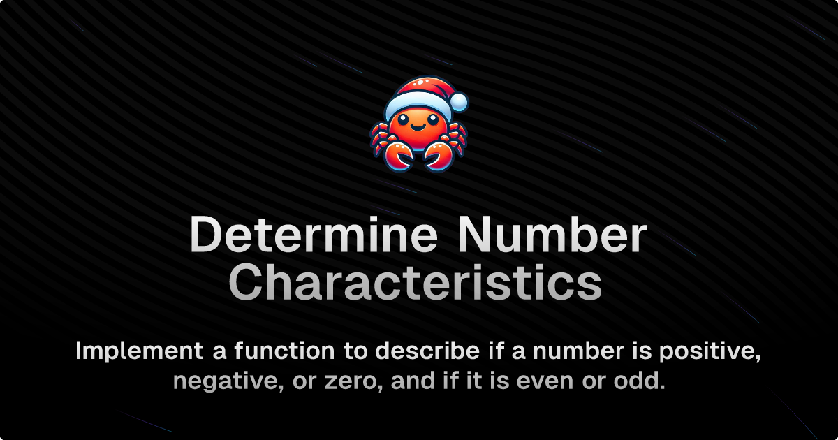 Determine Number Characteristics - Solutions Determine Number Characteristics - Solutions