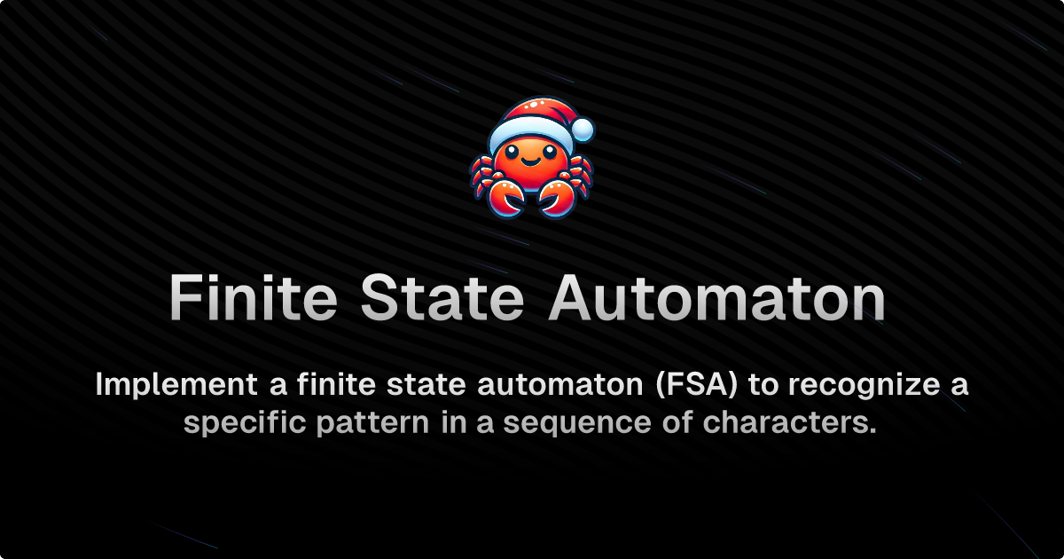 Finite State Automaton Solutions