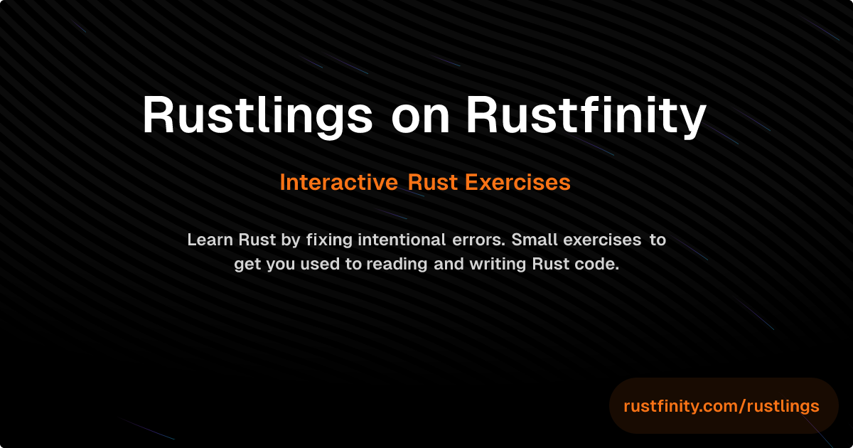 Rustlings - Interactive Rust Exercises