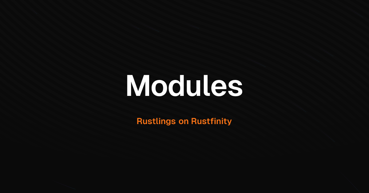 Modules - Rustlings Exercises